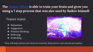 What is raikov Effect? | PPT