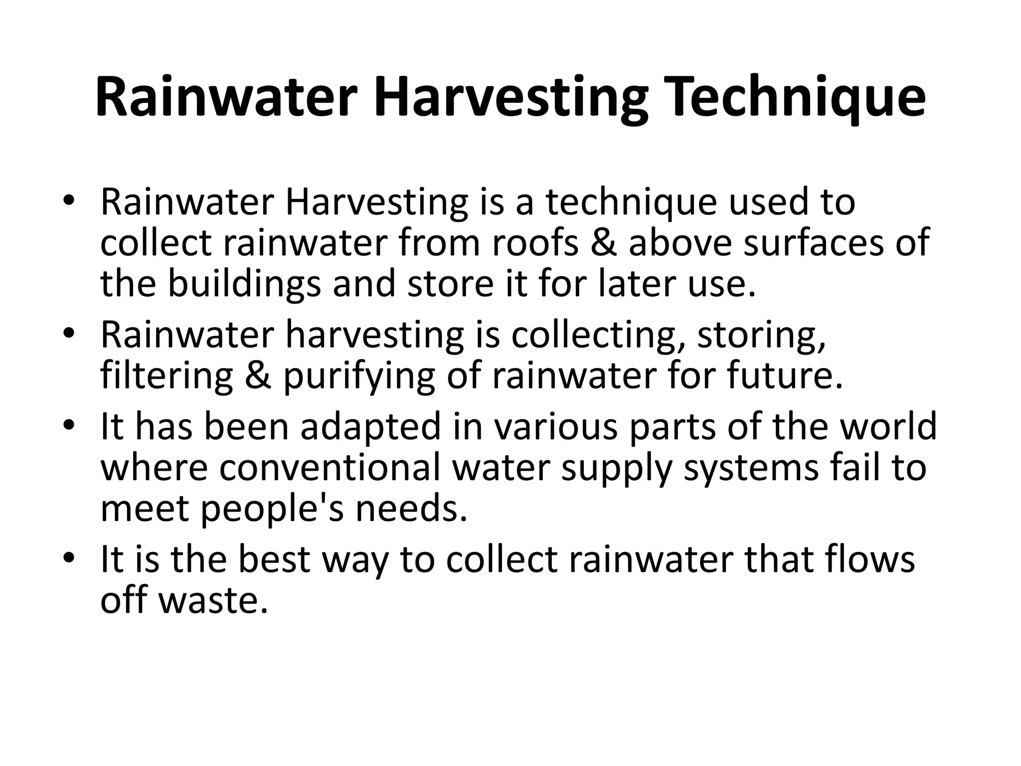 What is Rainwater Harvesting Technique edit.pptx