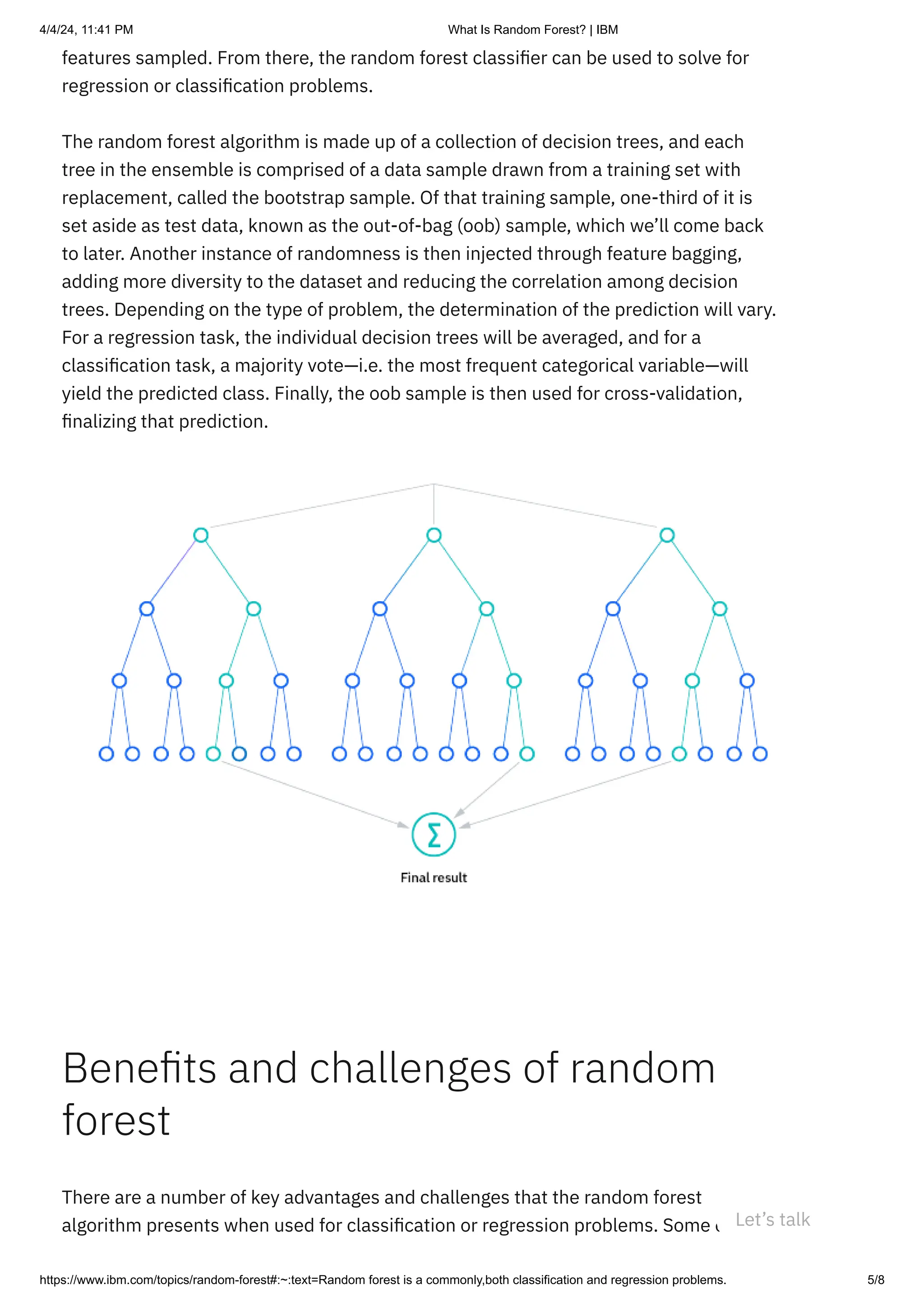 What Is Random Forest_ analytics_ IBM.pdf | Technology Industry | Industries