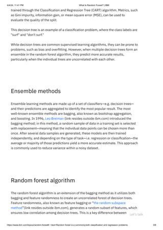 What Is Random Forest_ analytics_ IBM.pdf | Technology Industry | Industries