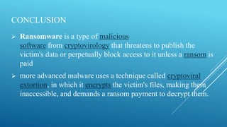 What is ransomware | PPT