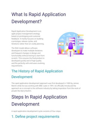 What Is Rapid Application Development? Everything To Know | PDF