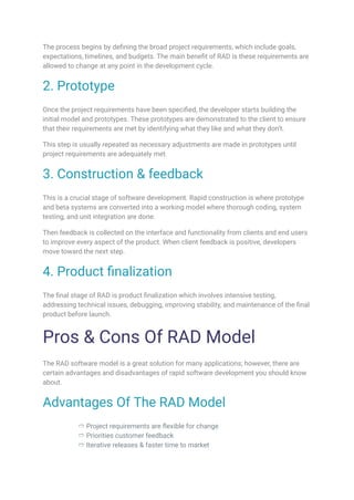 What Is Rapid Application Development? Everything To Know | PDF