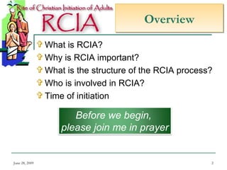 What Is RCIA | PPS