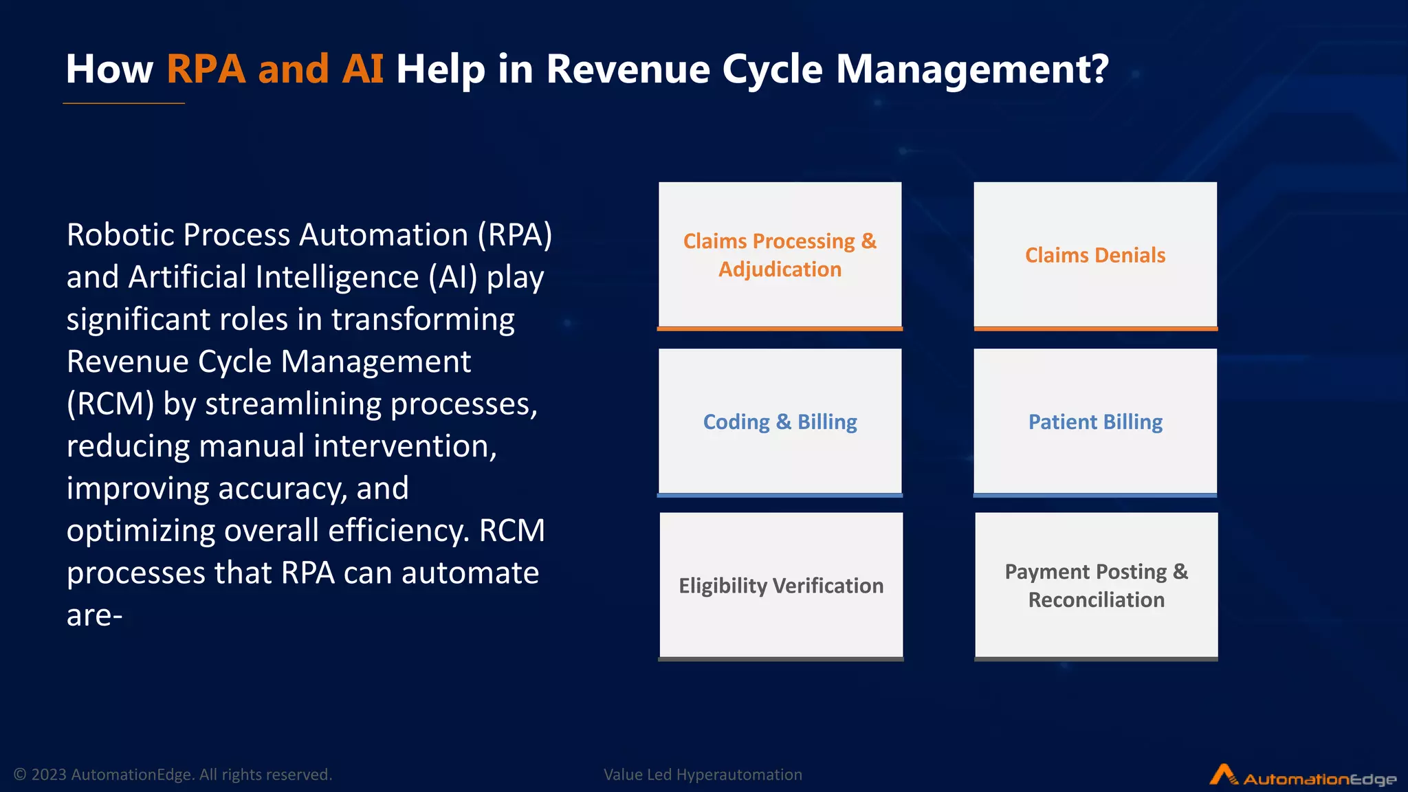 Revenue Cycle Management(RCM) Automation: Decrease Administrative Burden in RCM with Automation ...
