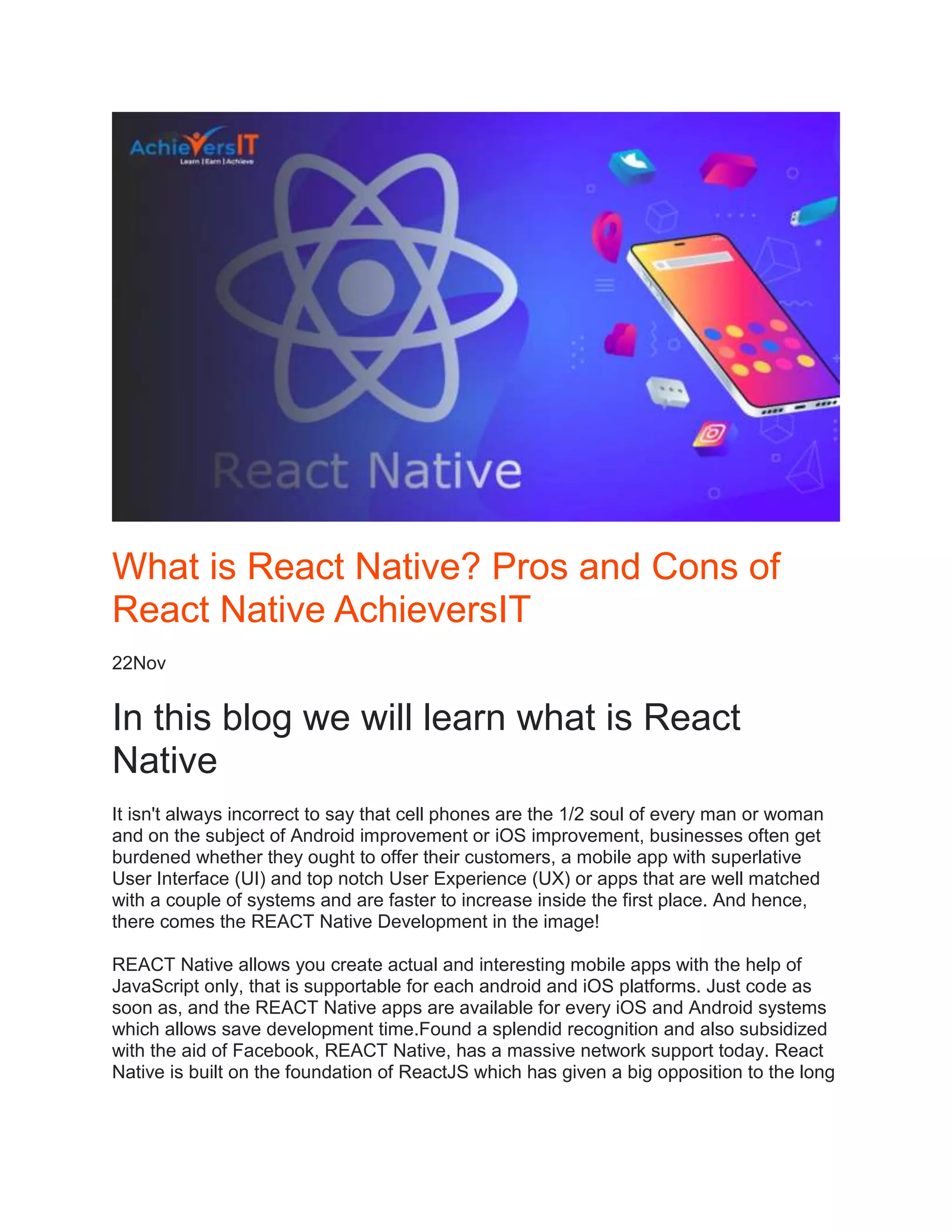 What is React Native.docx