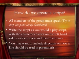 What Is Readers Theatre | PPT