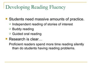 What is reading fluency | PPT | Education
