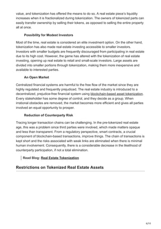 What is Real Estate Tokenization - SoluLab | PDF