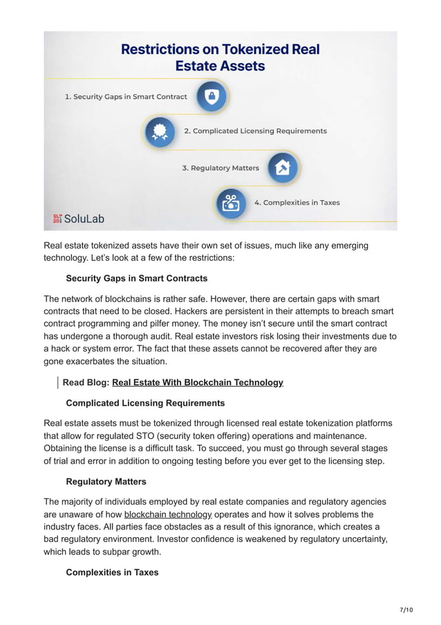 What is Real Estate Tokenization - SoluLab | PDF