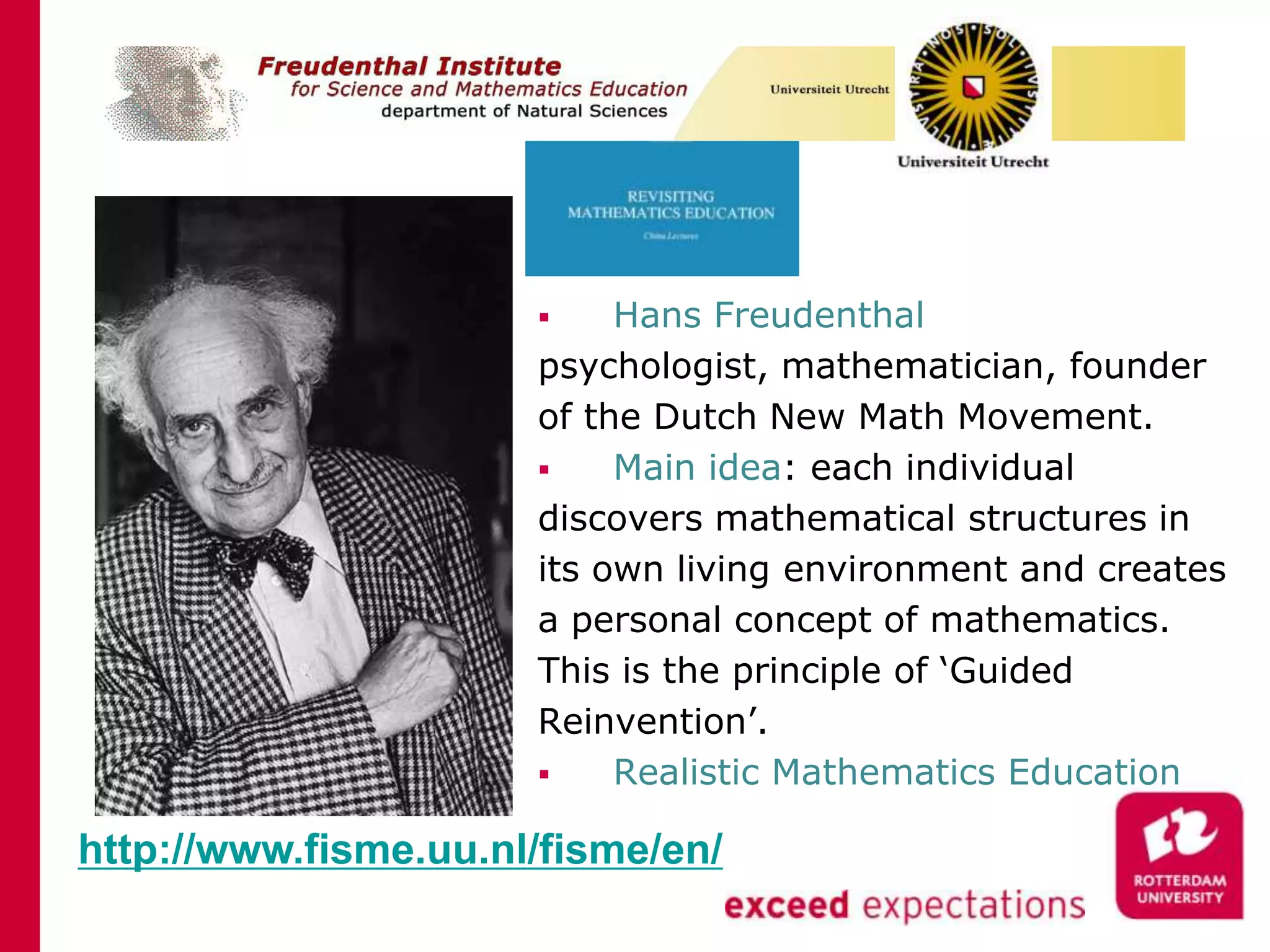 What is Realistic Mathematics Education? National Mathematics ...