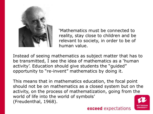 What is Realistic Mathematics Education? National Mathematics ...