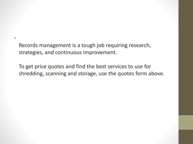 What is records management | PPTX