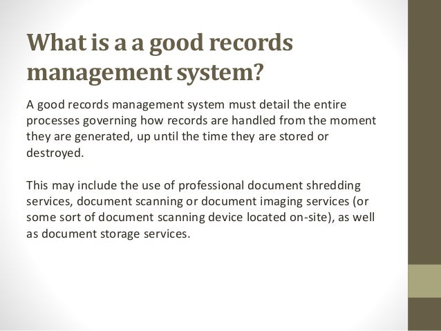What Is Records Management What Is Records Management
