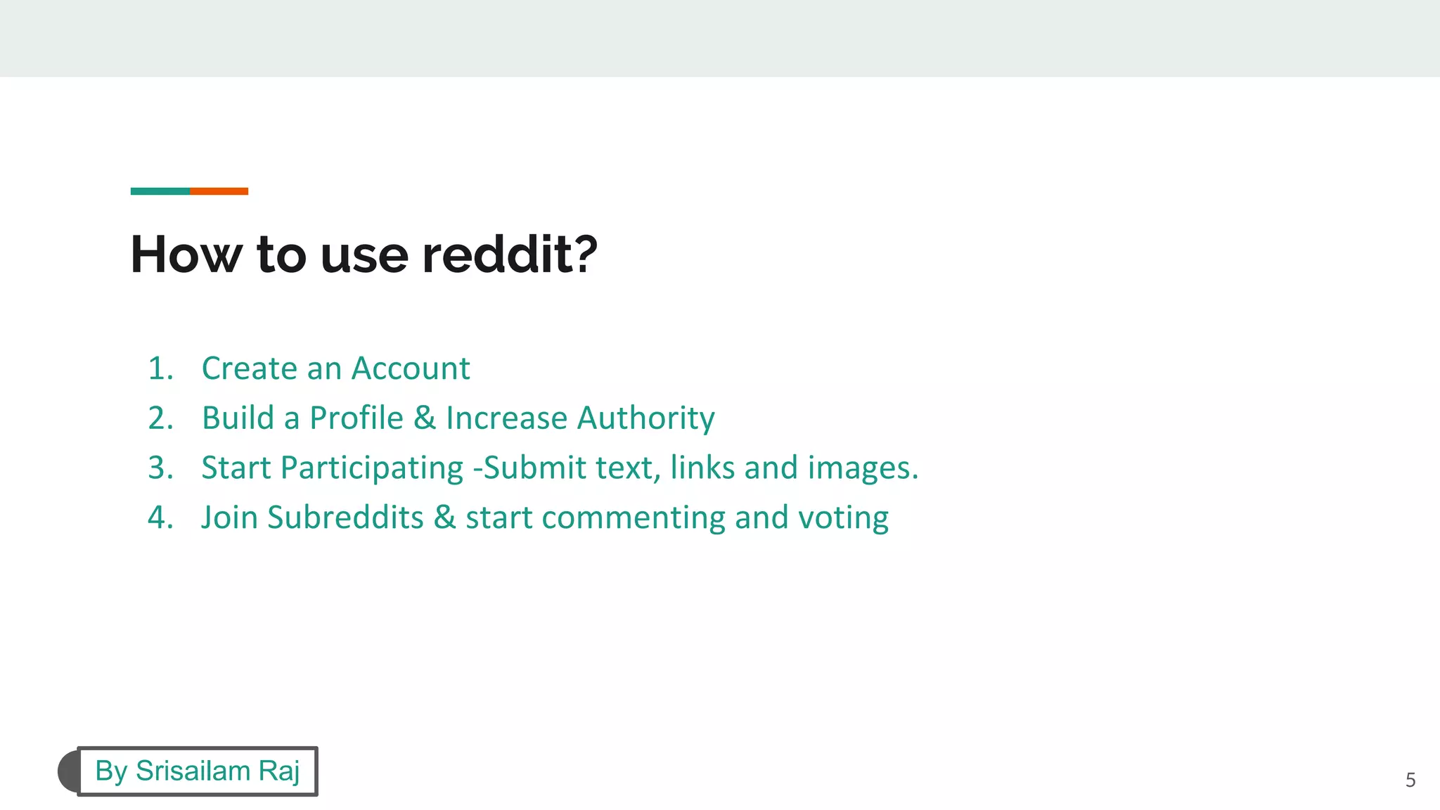 What is reddit beginners guide | PPT