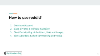 What is reddit beginners guide | PPT