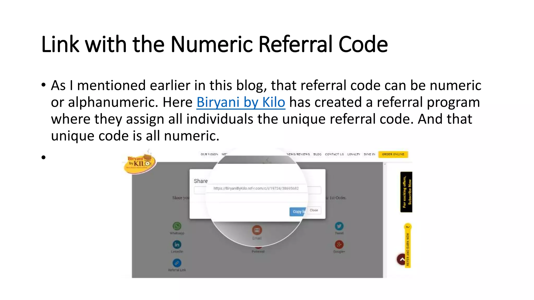 What is meant by Referral Code? | PPT