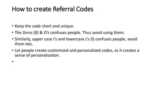 What is meant by Referral Code? | PPT