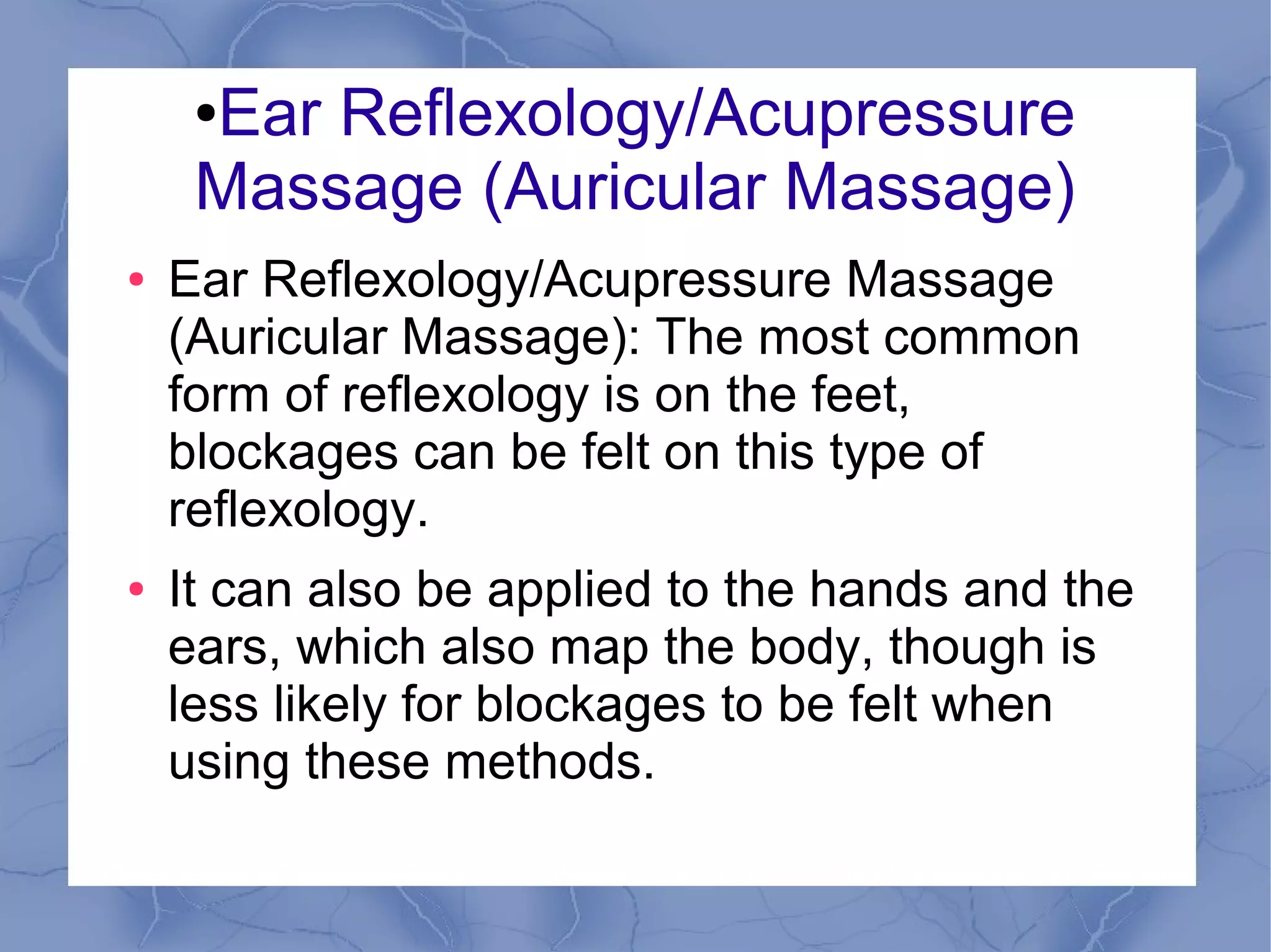 What is reflexology | ODP