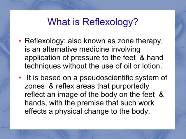 What is reflexology | ODP | Physical Therapy | Wellness