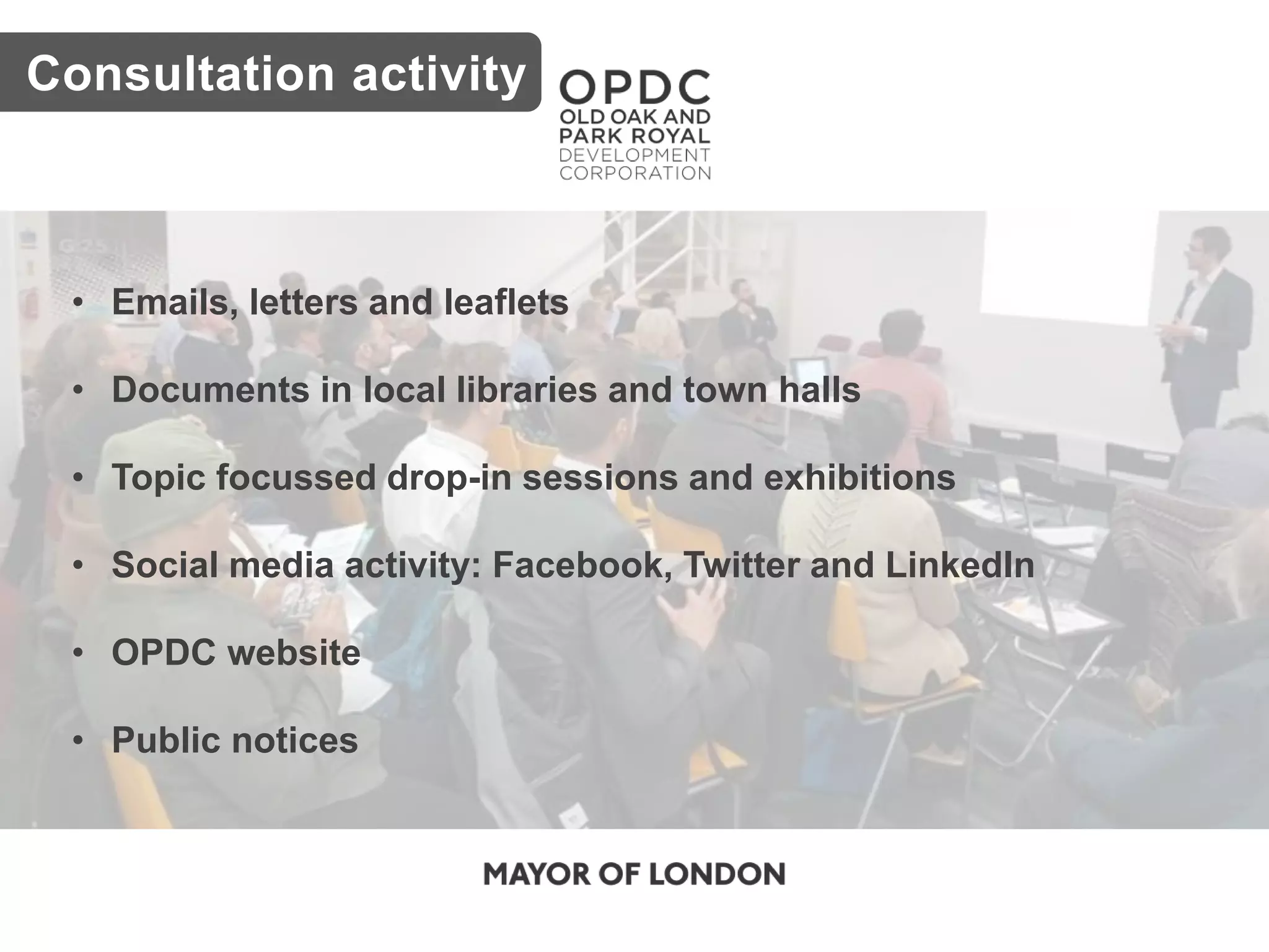 What is Regulation 19? OPDC's draft Local Plan, pre-consultation event ...