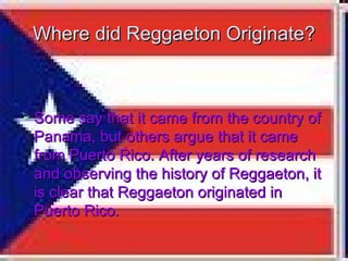What is reggaeton | PPT