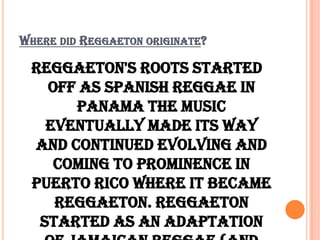 What is reggaeton | PPTX