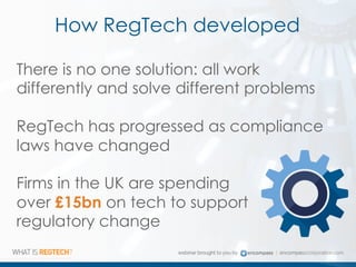 What is RegTech? | PDF