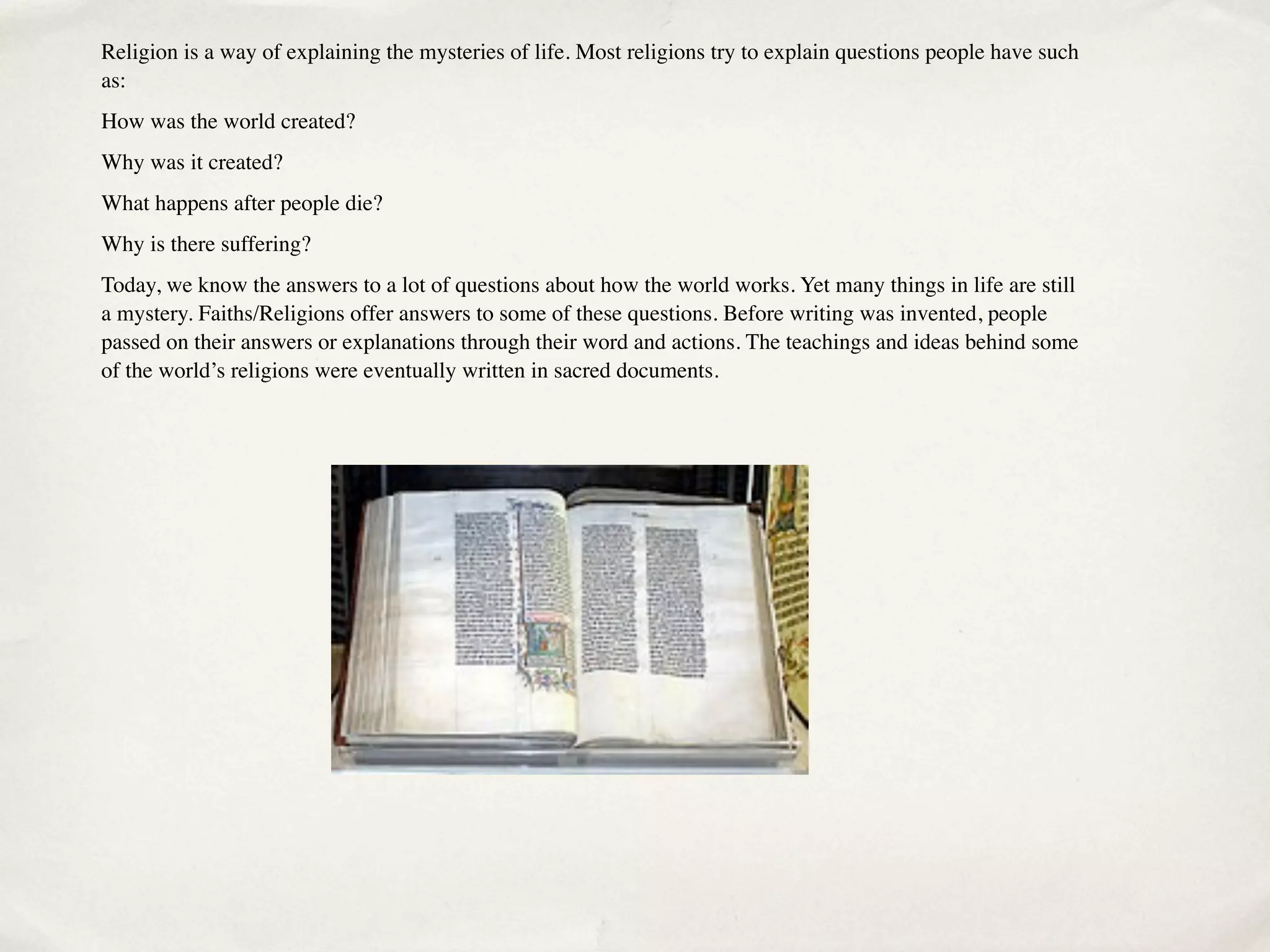 What is religion | KEY