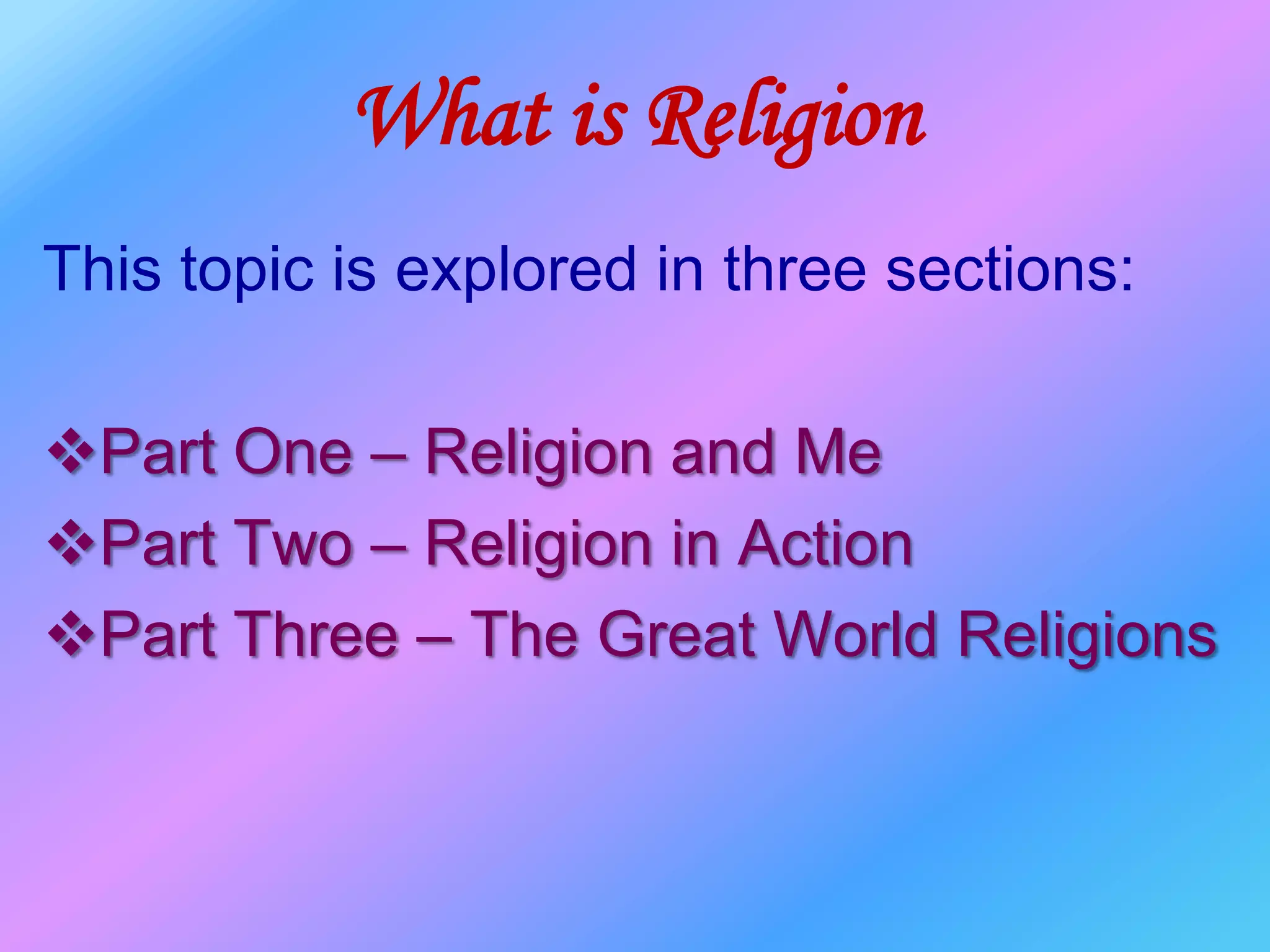 What is religion | PPT