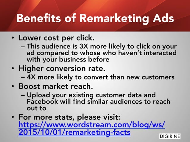 What is remarketing or retargeting advertisements? | PPT