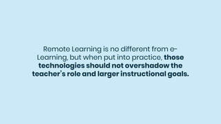 What is Remote Learning? | PPTX