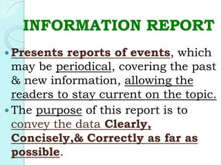 WHAT IS REPORT & WHY WRITE A REPORT | PDF