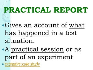 WHAT IS REPORT & WHY WRITE A REPORT | PDF