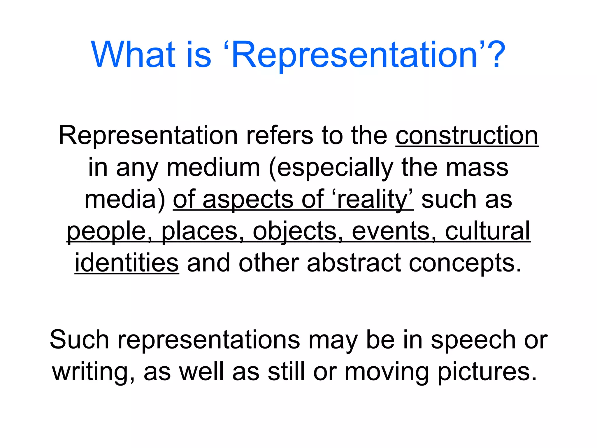 What Is Representation | PPT