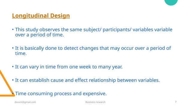 Research Design, Type, Longitudinal & Cross Sectional design.pptx ...