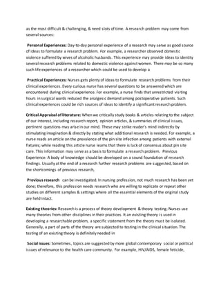 What is research problem | DOCX