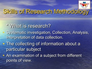 What is research & why do research | PPT