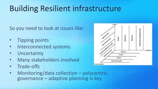 Resilient infrastuctures: brief explanation of the concept | PPTX