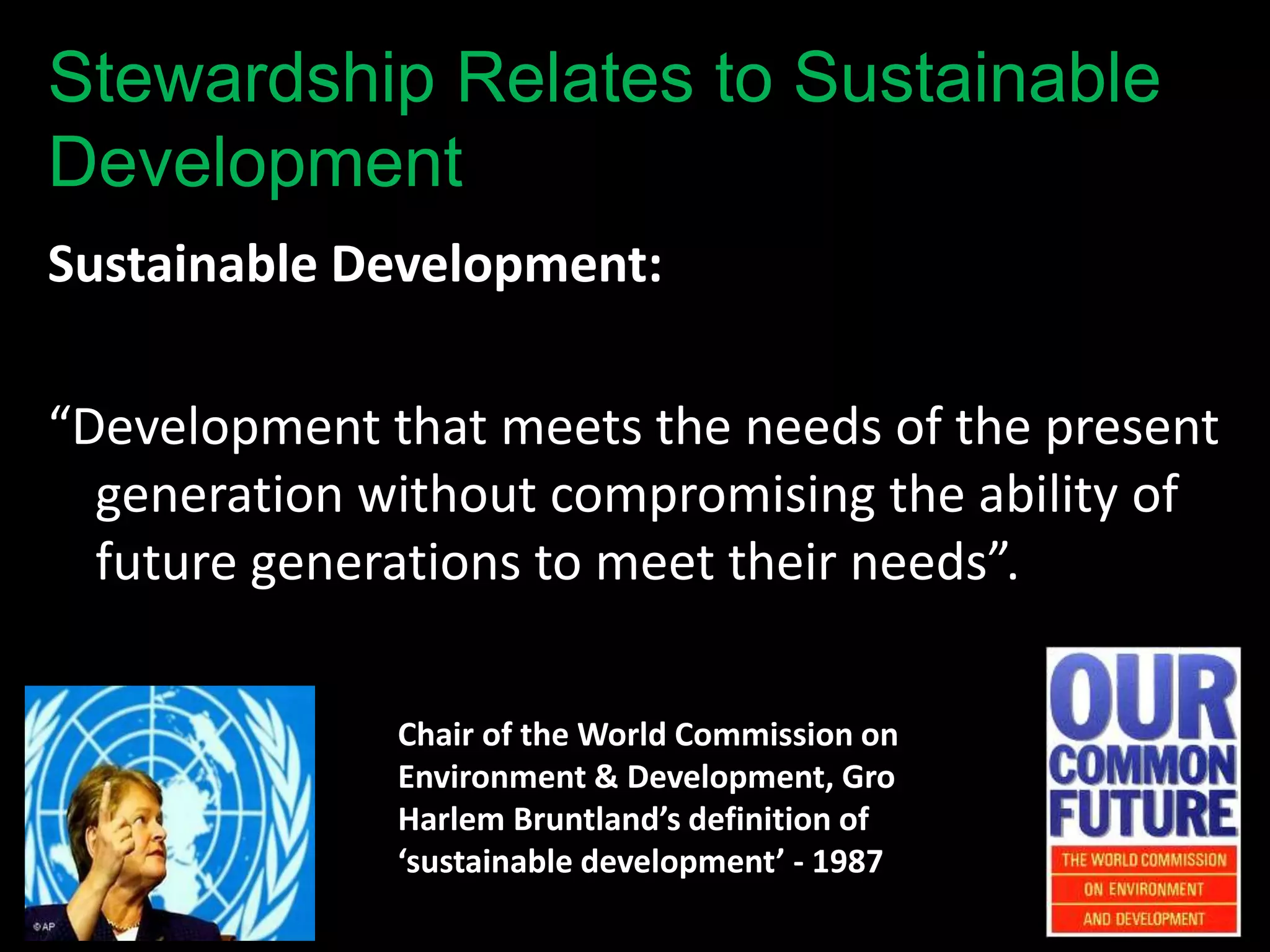 What is resource stewardship? | PPTX