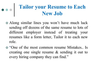 What is resume & Importance of Resume | PPTX