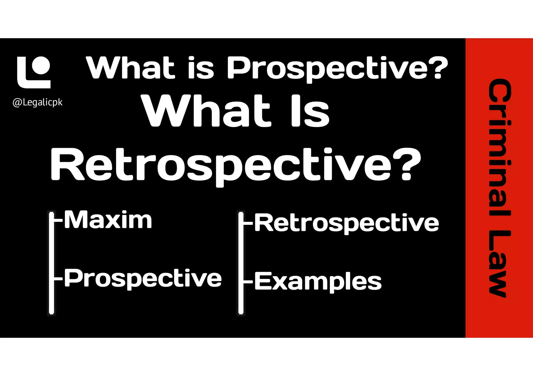 What is Retrospective and Prospective Effect of law With Examples ...