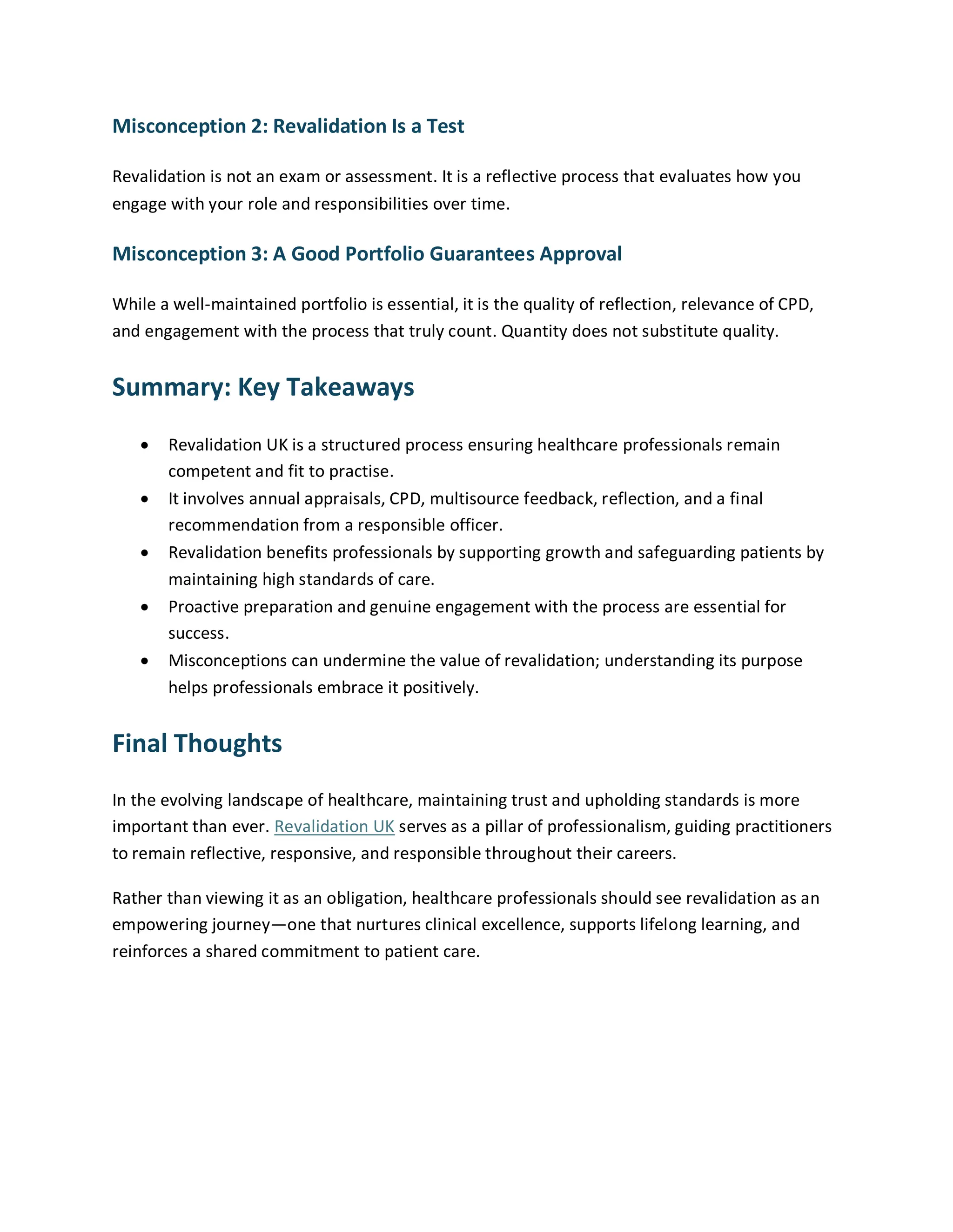 What is Revalidation in the UK A Complete Guide for Healthcare ...