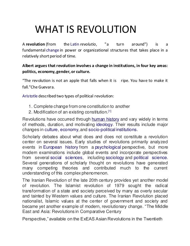 Revolution Meaning