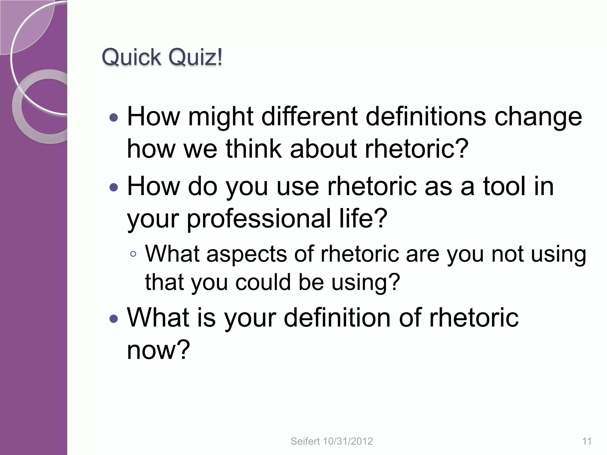 What is rhetoric | PPTX