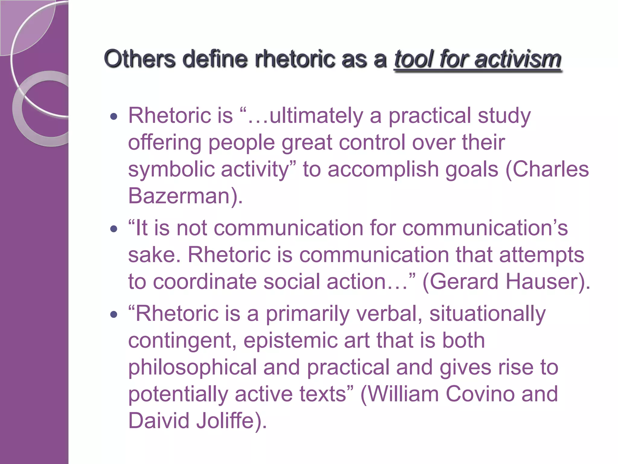 What is rhetoric | PPTX