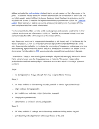 What is rheumatoid arthritis | DOCX | Bone and Joint Conditions ...