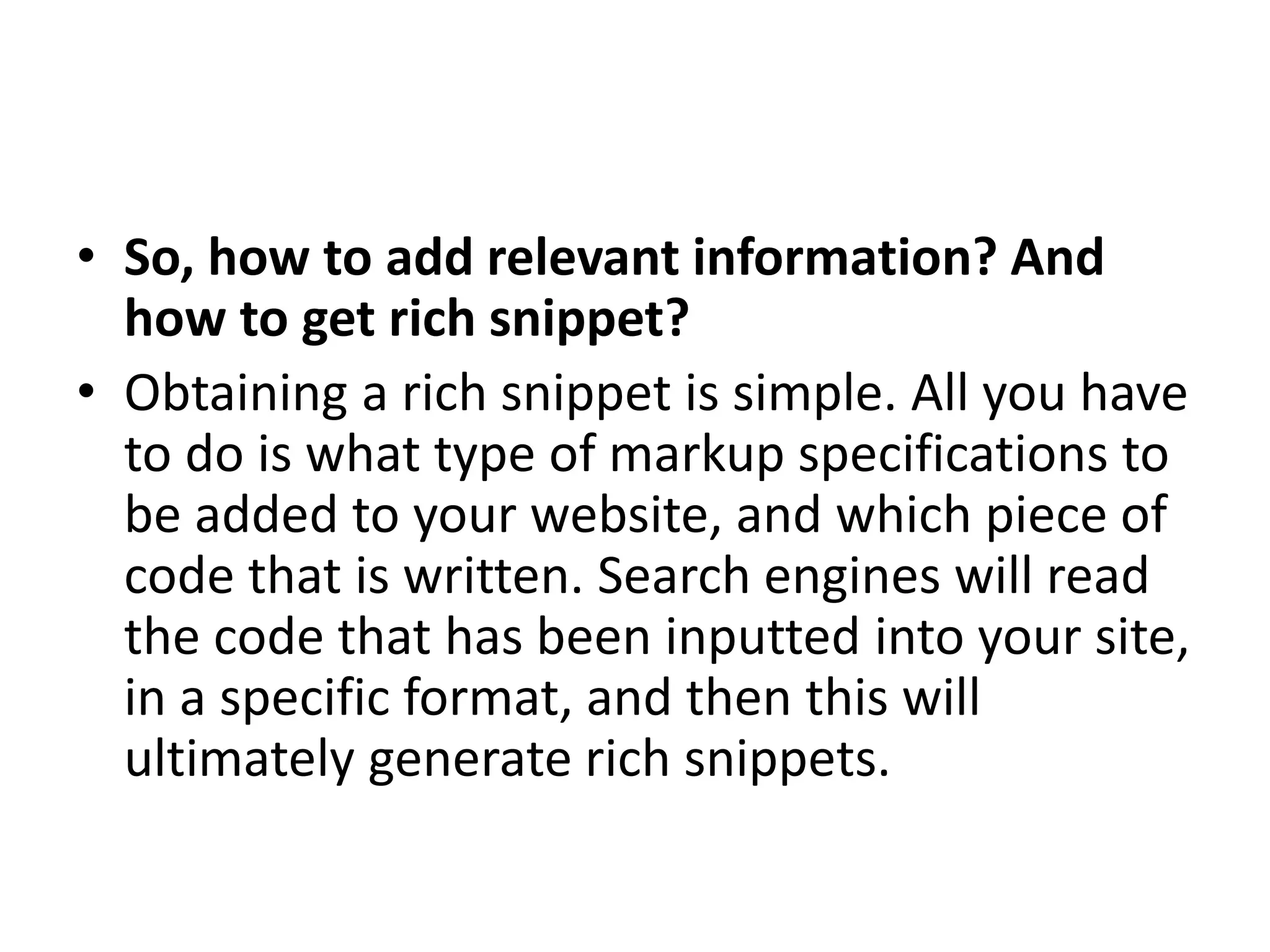 What Are Rich Snippets and How To Get Rich Snippets | PPTX