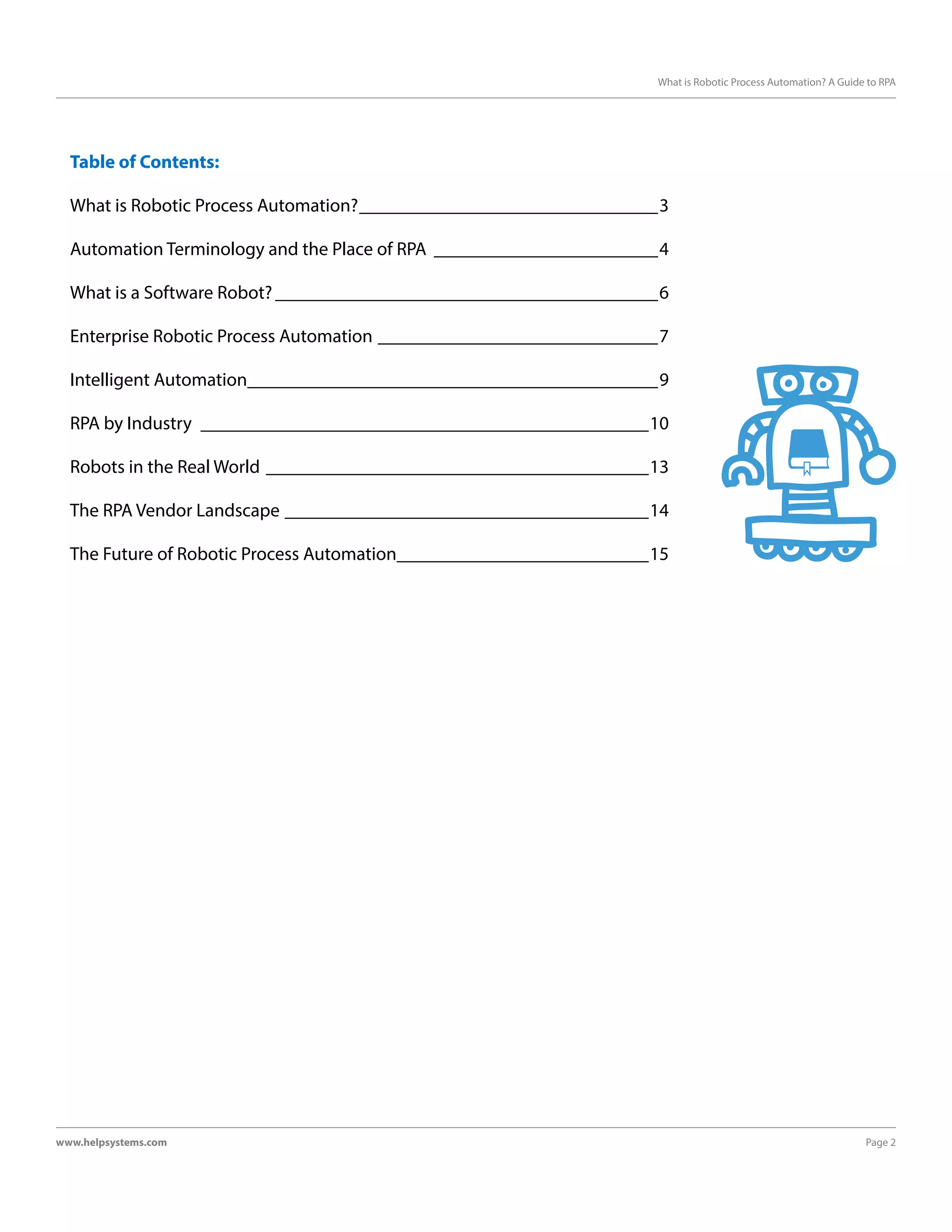 What is robotic process automation - a guide to RPA | PDF
