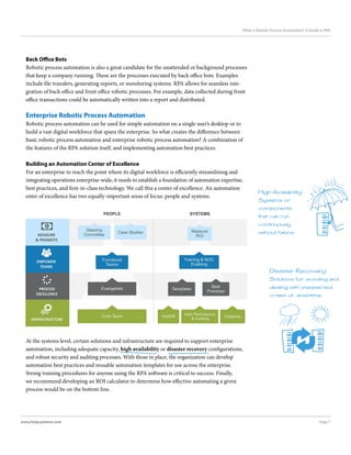 What is robotic process automation - a guide to RPA | PDF
